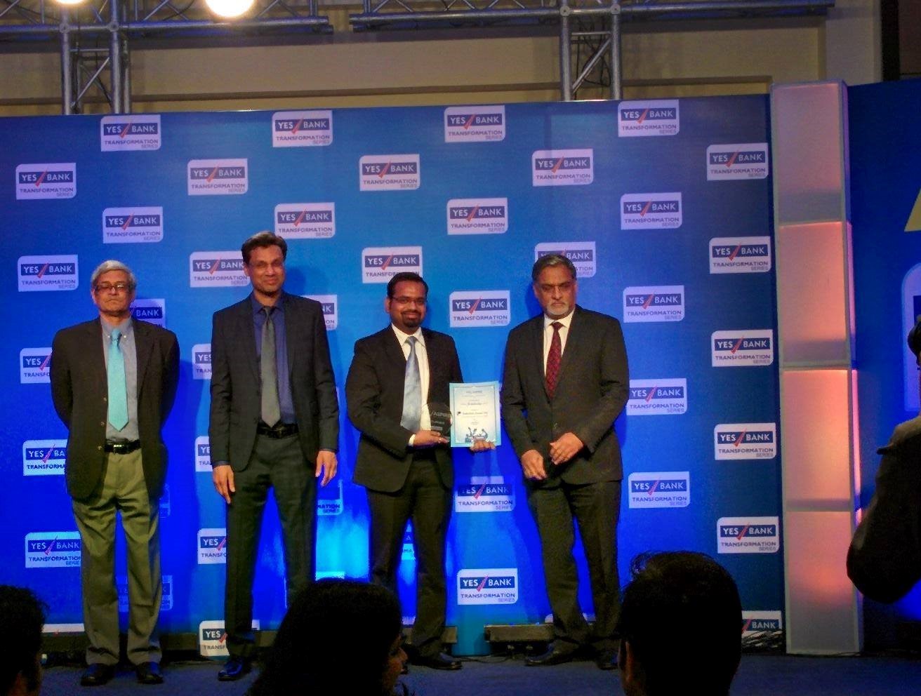 Sudarshan Kumar Dey from IIM Shillong bags the prestigious YES ASPIRE ...