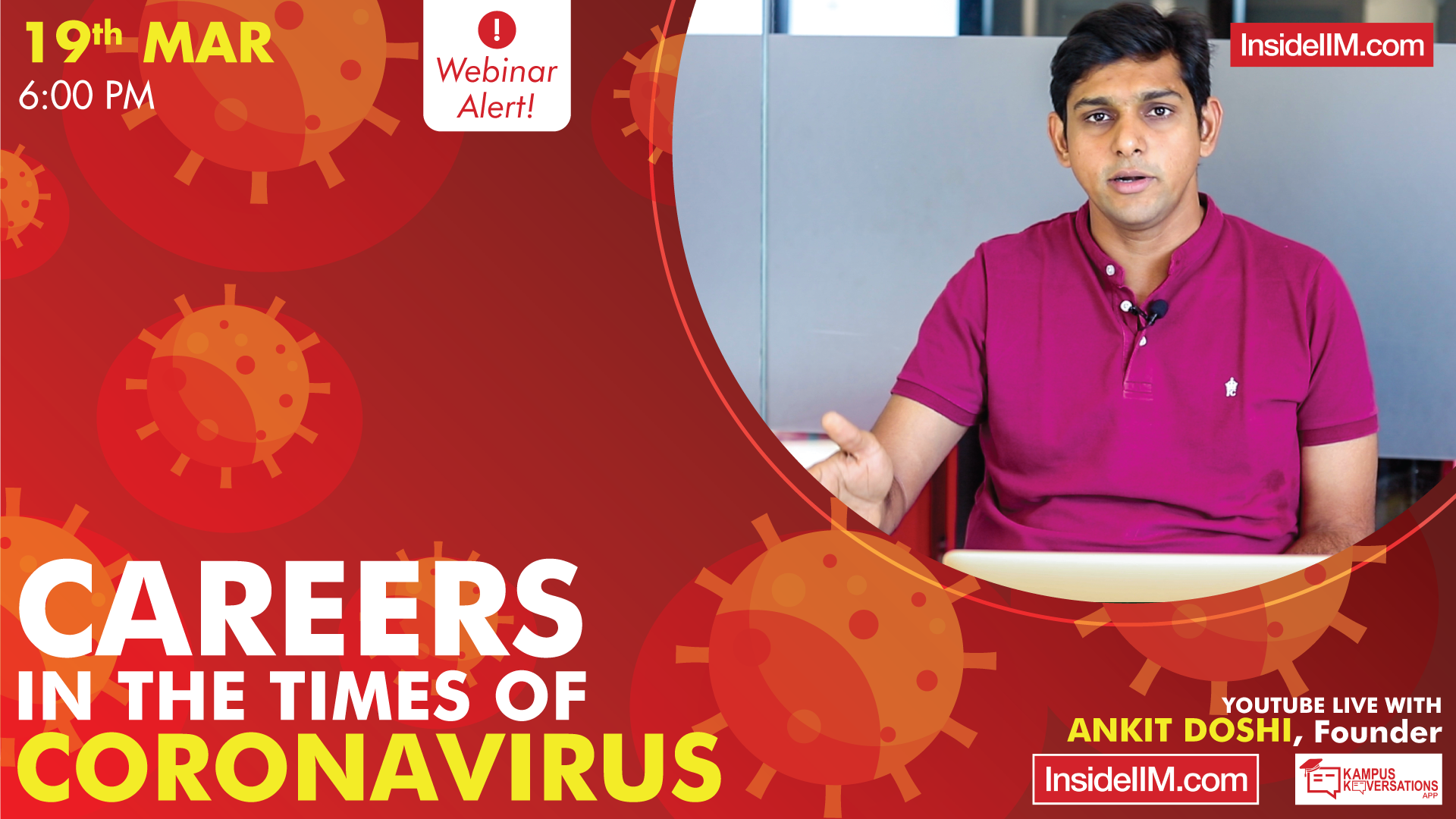 Careers In The Times Of Coronavirus | Ft. Ankit Doshi - InsideIIM