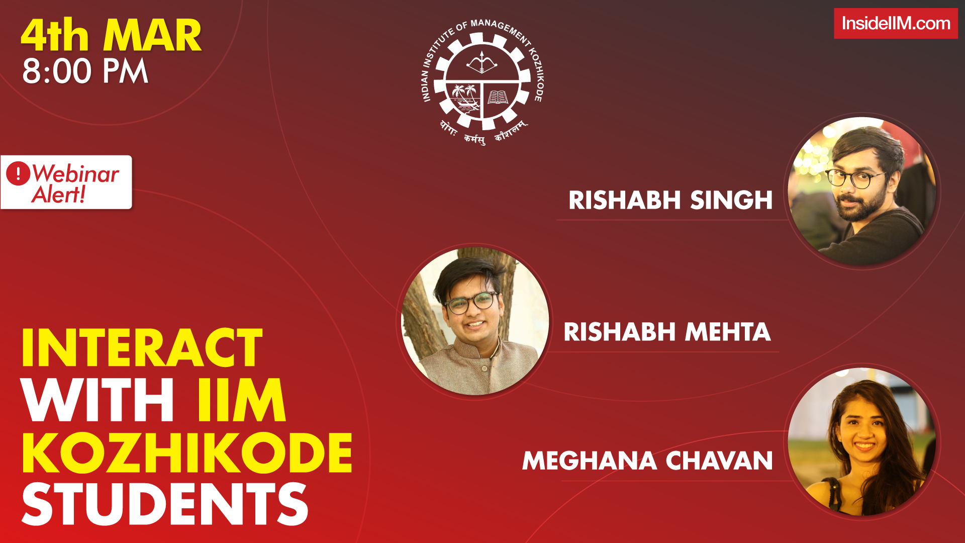 Interact With IIM Kozhikode Students | Live Webinar - InsideIIM